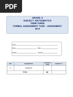 Grade 8 Mathematics Online Baseline - Siyavula - Printout | PDF ...