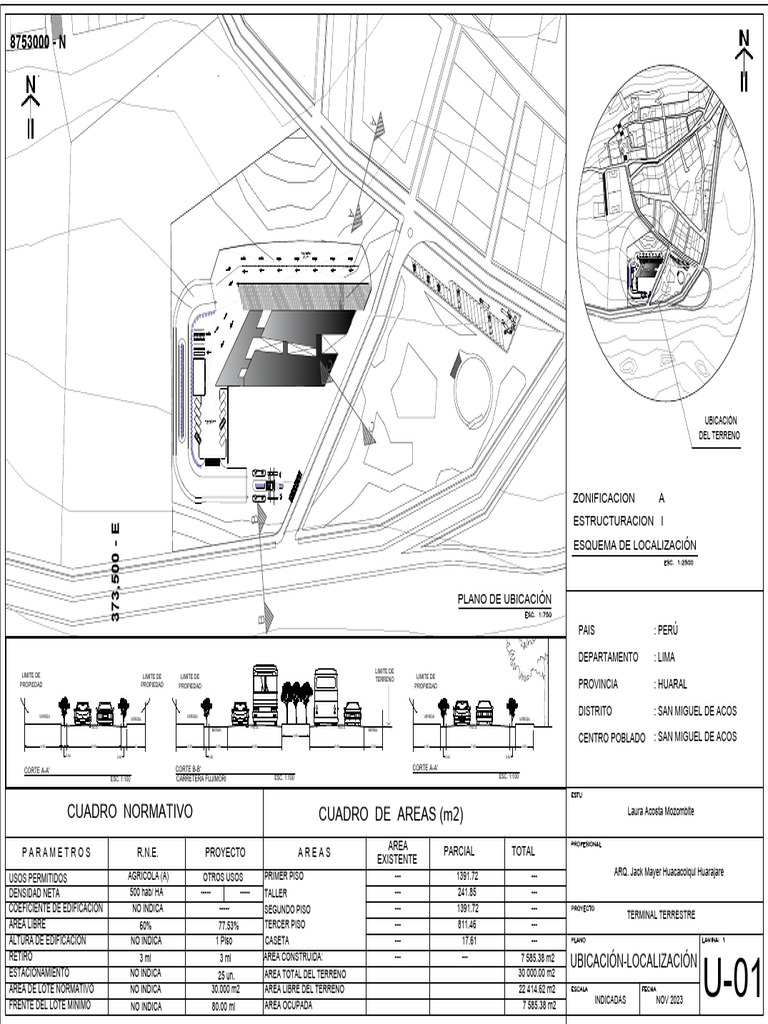 A3-PLANO DE UBICACIÓN TERMINAL TERRESTRE-UBICACION | PDF