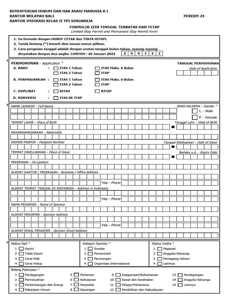 Perdim 24 (PDF Fillable Form) | PDF