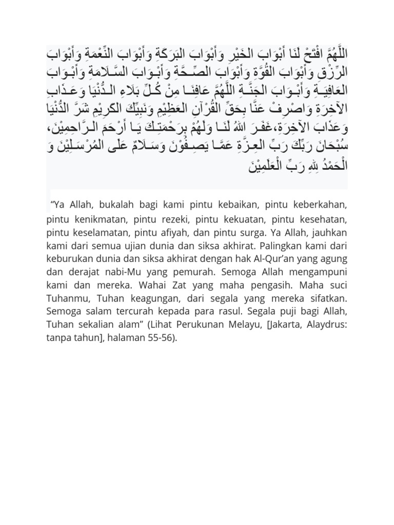 DOA SELAMAT | PDF