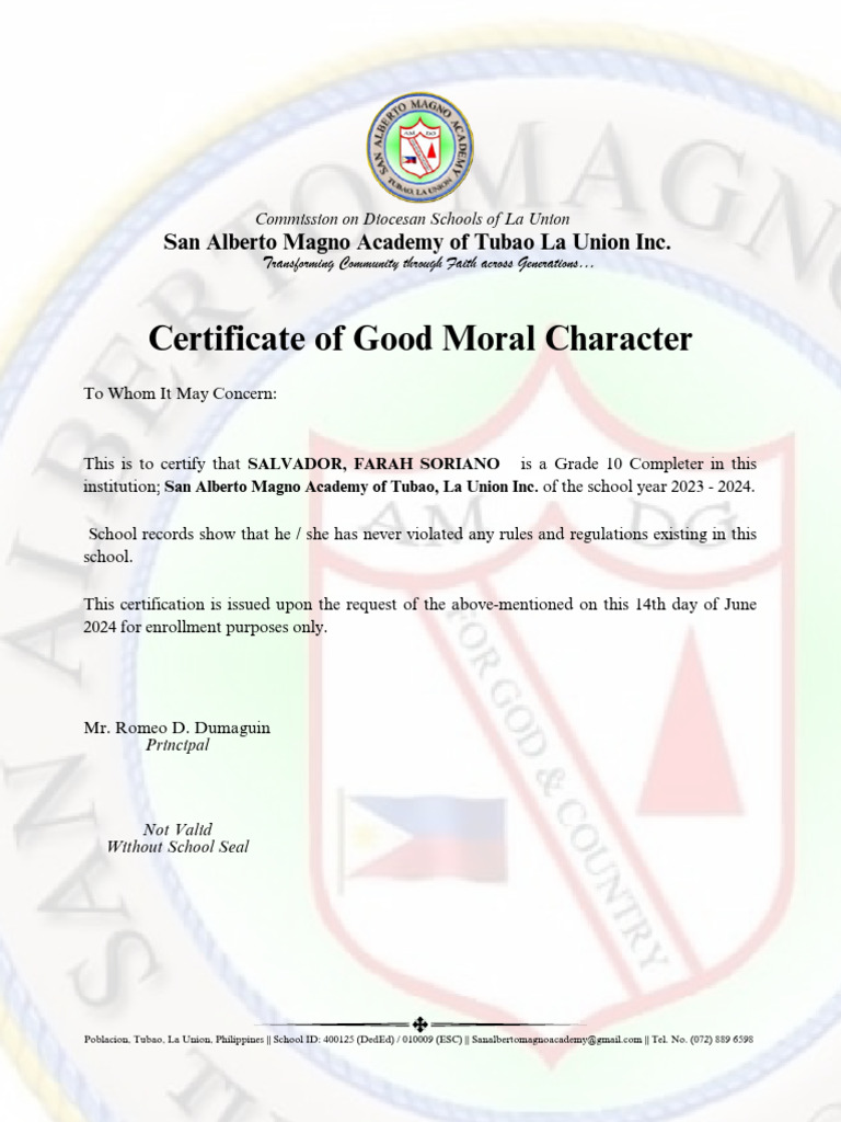 Esc Certificate | PDF