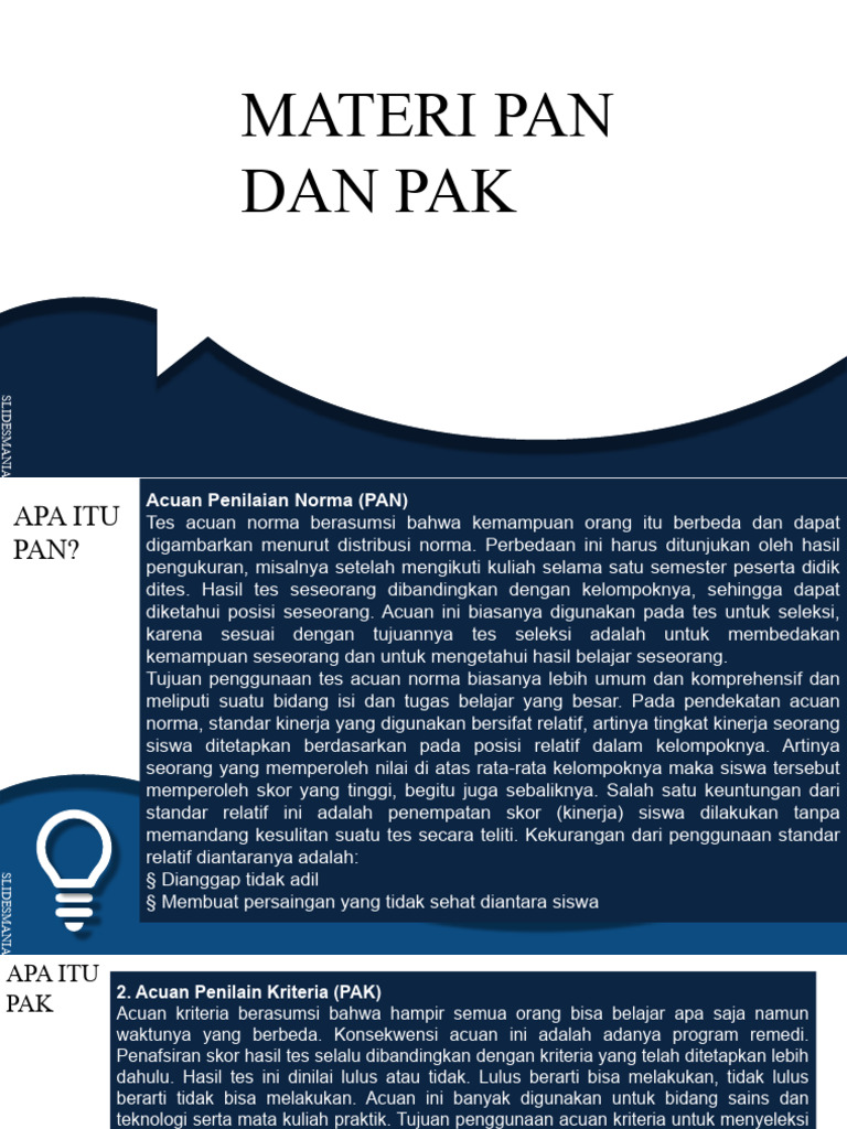 Penilaian Pak Dan Pan | PDF