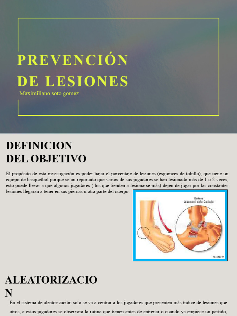 Prevención de Lesiones | PDF
