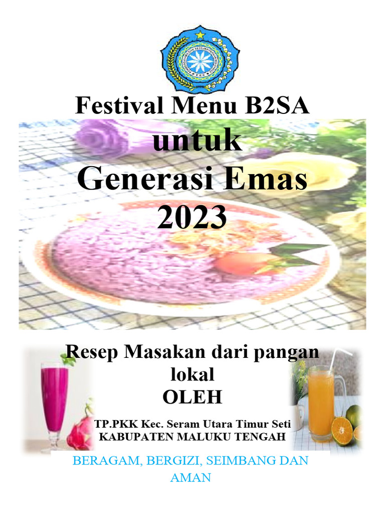 Resep Masakan B2sa Kec Seti | PDF | Memasak, Makanan, & Anggur