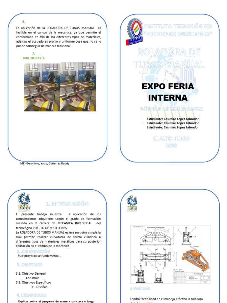 Diptico Oficial | PDF | Ingeniería mecánica
