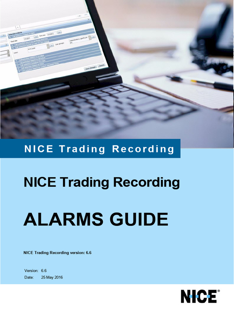 NICE Trading Recording 6.6 - Alarms Guide | Download Free PDF ...