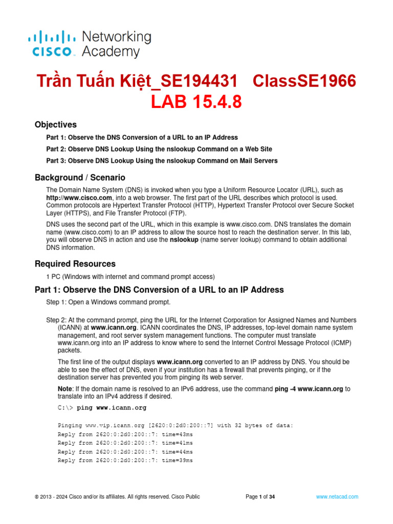 Trần Tuấn Kiệt SE194431 Lab08 | PDF | Domain Name System | Secure Shell