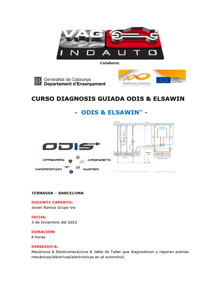 Curso Diagnosis Odis Elsawin | PDF | Ingenieria Eléctrica