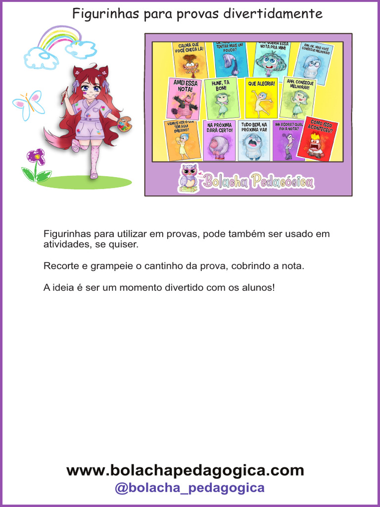 Figurinhas Divertidas para Provas | PDF | Carreira e Crescimento
