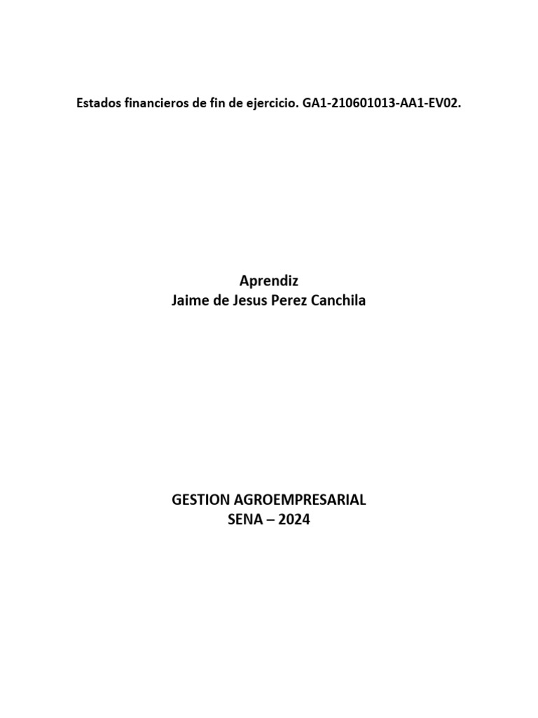 Analisis Horizontal Pdf Servicios Financieros Business 0419