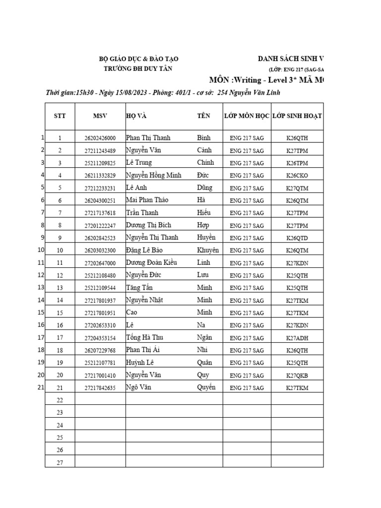 15h30 - ENG217 - WRITING LEVEL 3 | PDF