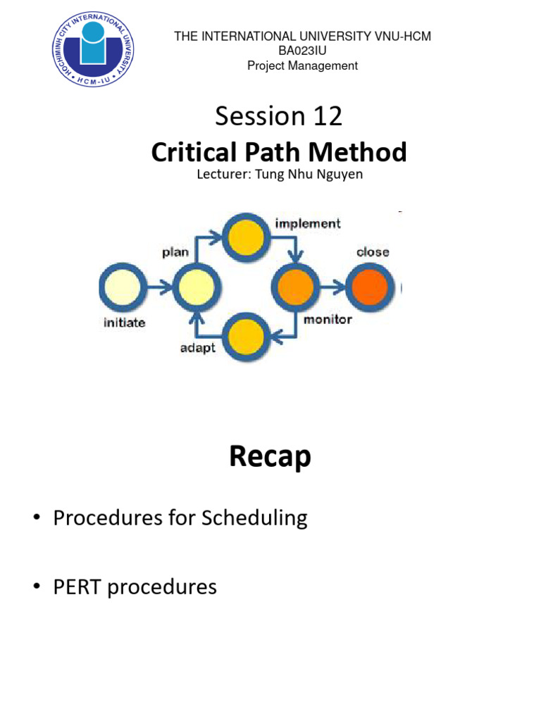 CRITICAL PATH METHOD May 2022 | PDF | Analysis | Applied Mathematics