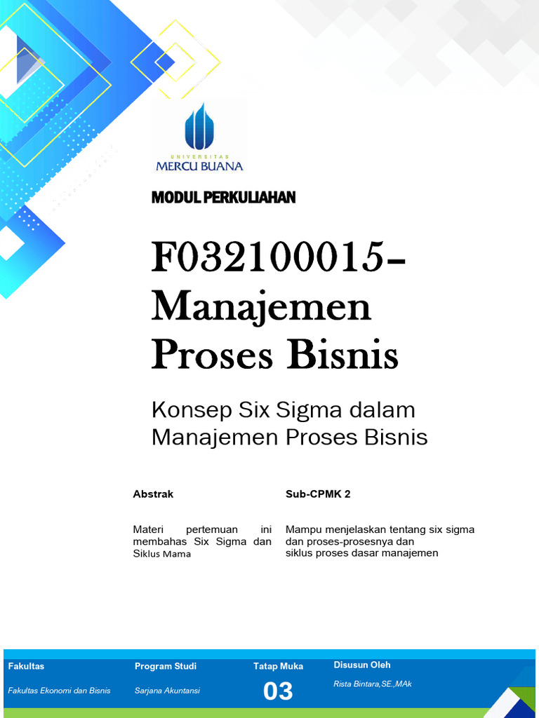 Modul 03 - Manajemen Proses Bisnis | PDF