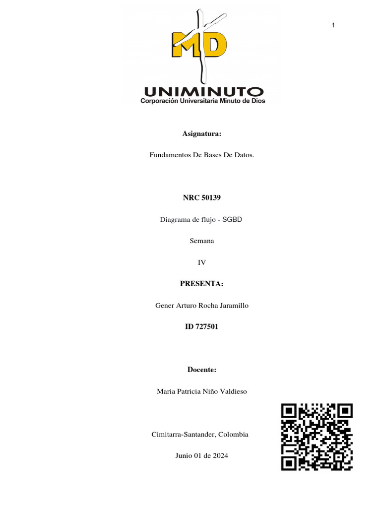 Diagrama de Flujo en Bases de Datos | PDF | Bases de datos | Base de ...