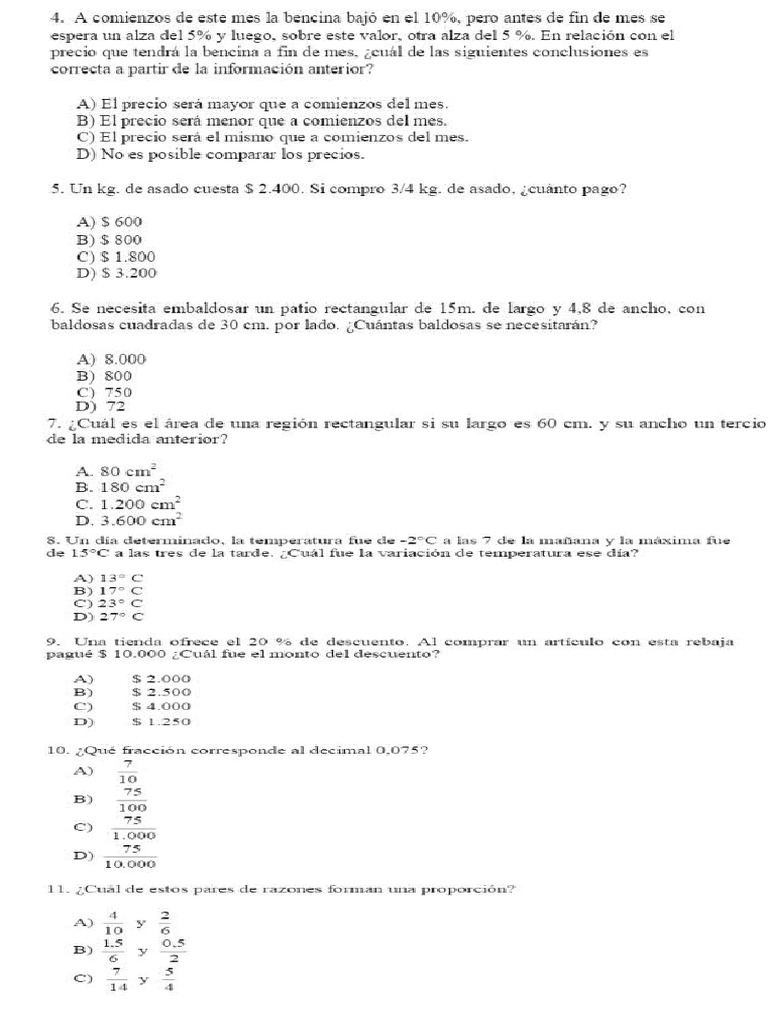 mate ejercicios | PDF