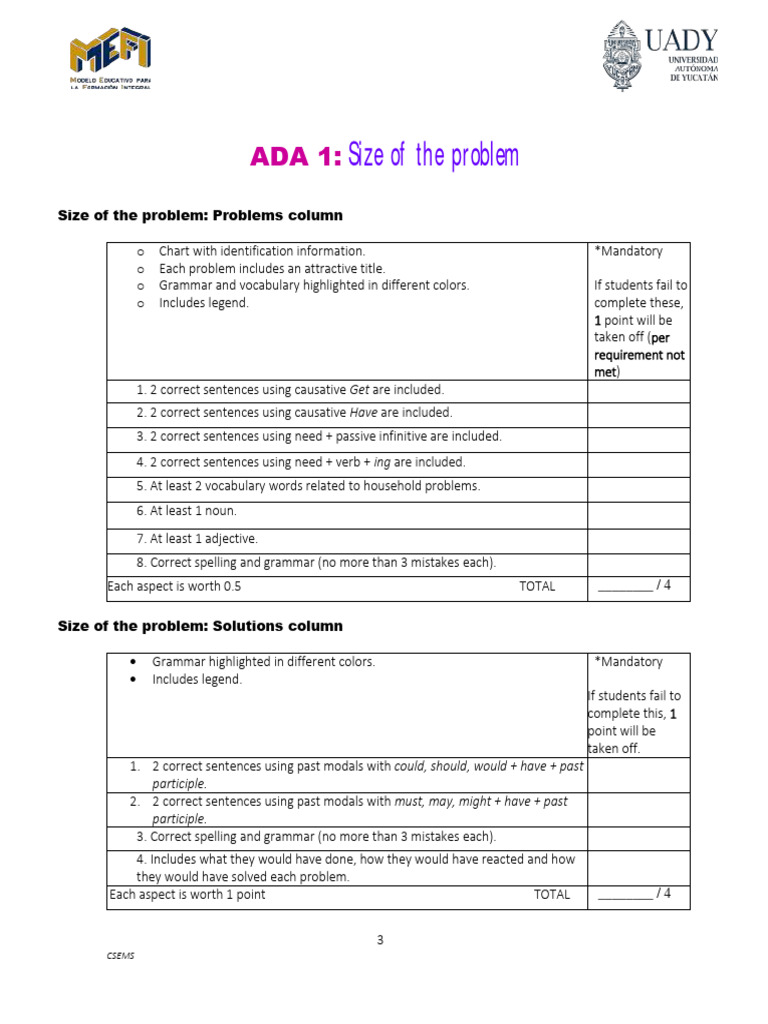 ADA 1 - Checklists | PDF | Morphology | Semantic Units