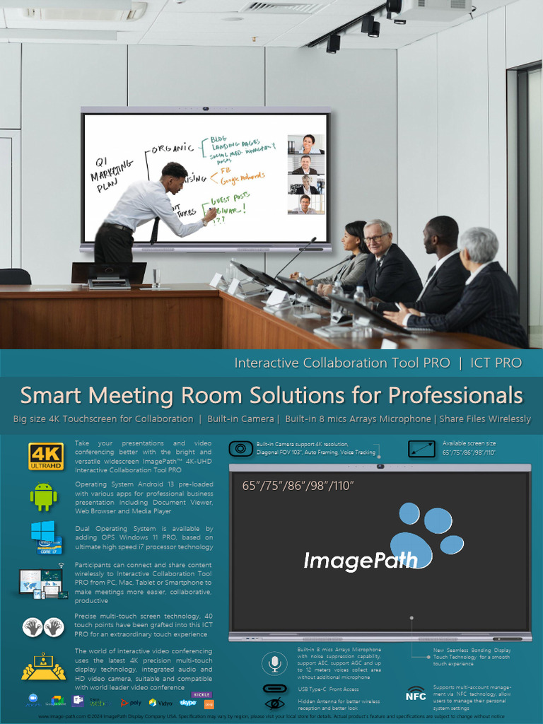 Specification ImagePath Interactive Collaboration Tool PRO Series | PDF ...