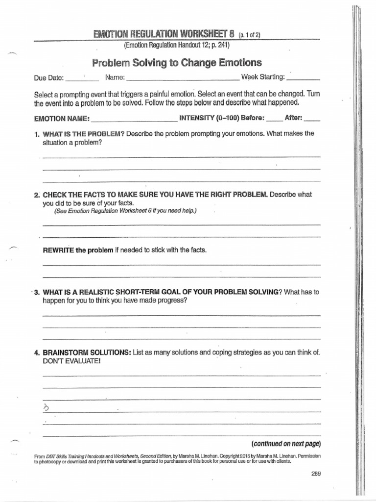 Problem Solving Worksheet | PDF