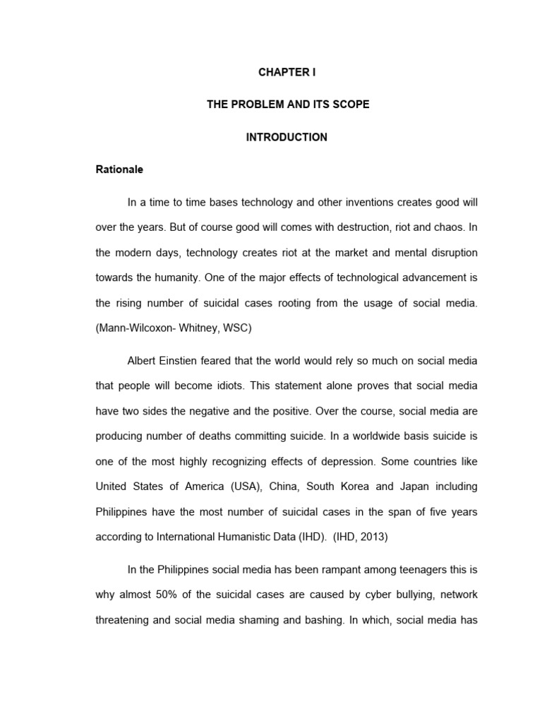 Almars Edited Chapter 1 To 3 For Research | PDF | Mental Disorder ...