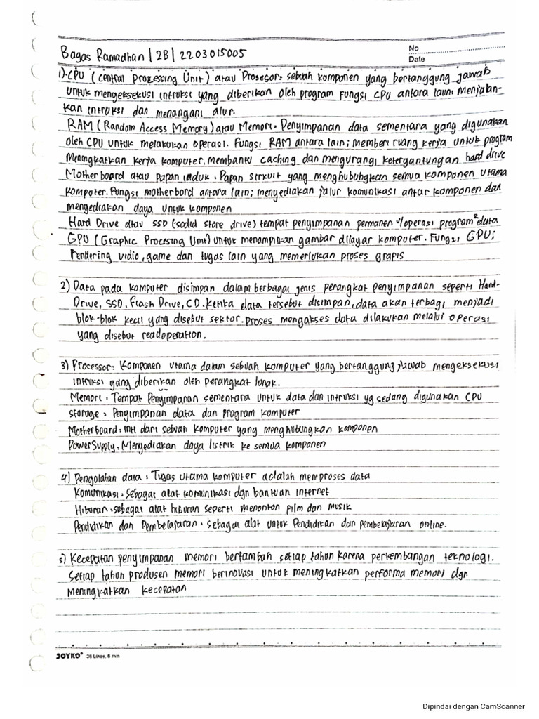 2B - Bagas Ramadhan - 2203015005 - Organisasi | PDF