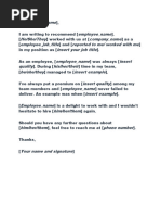 Sample Letter of Commendation | PDF | Action (Philosophy ...