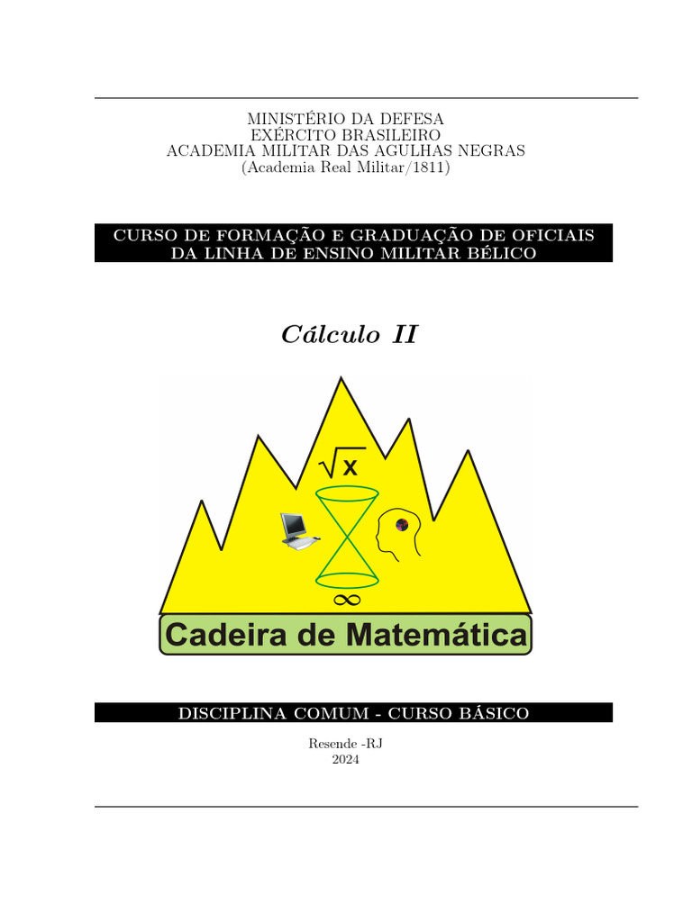Apostila CALC II 2024 - Volume Único Atualizada | PDF | Limite (Matemática) | Derivado