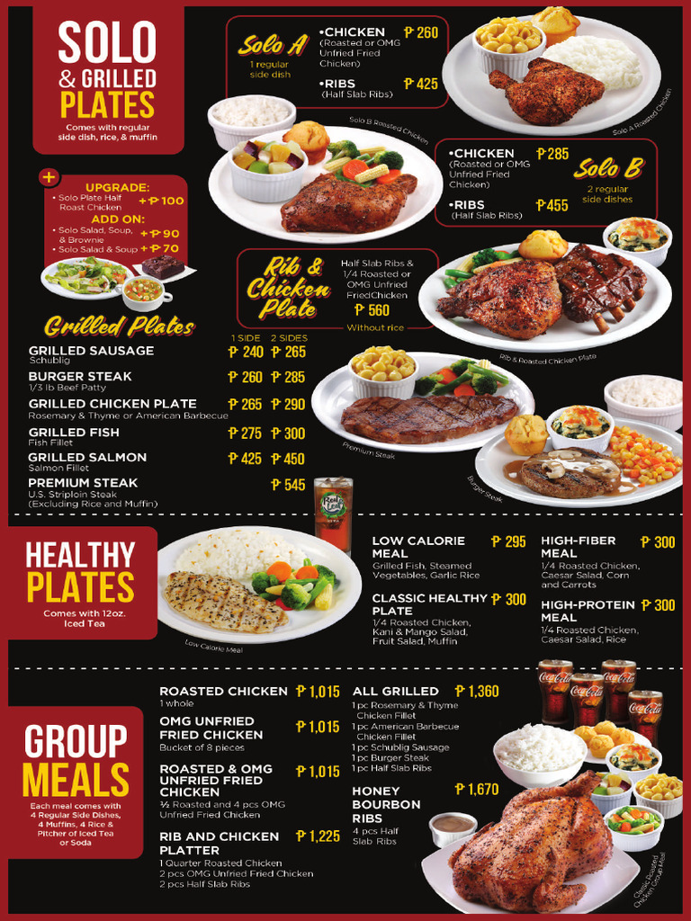 Menu List 1 - REGULAR | PDF