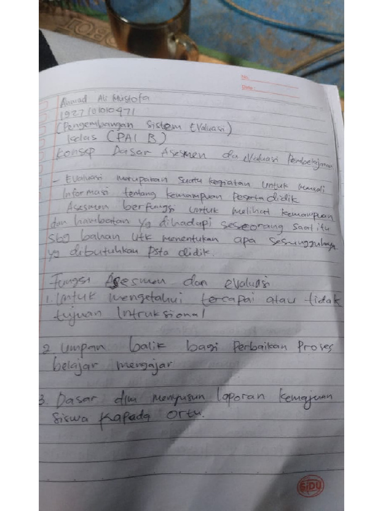 Ahmad Ali Mustofa - 1927101010471 | PDF