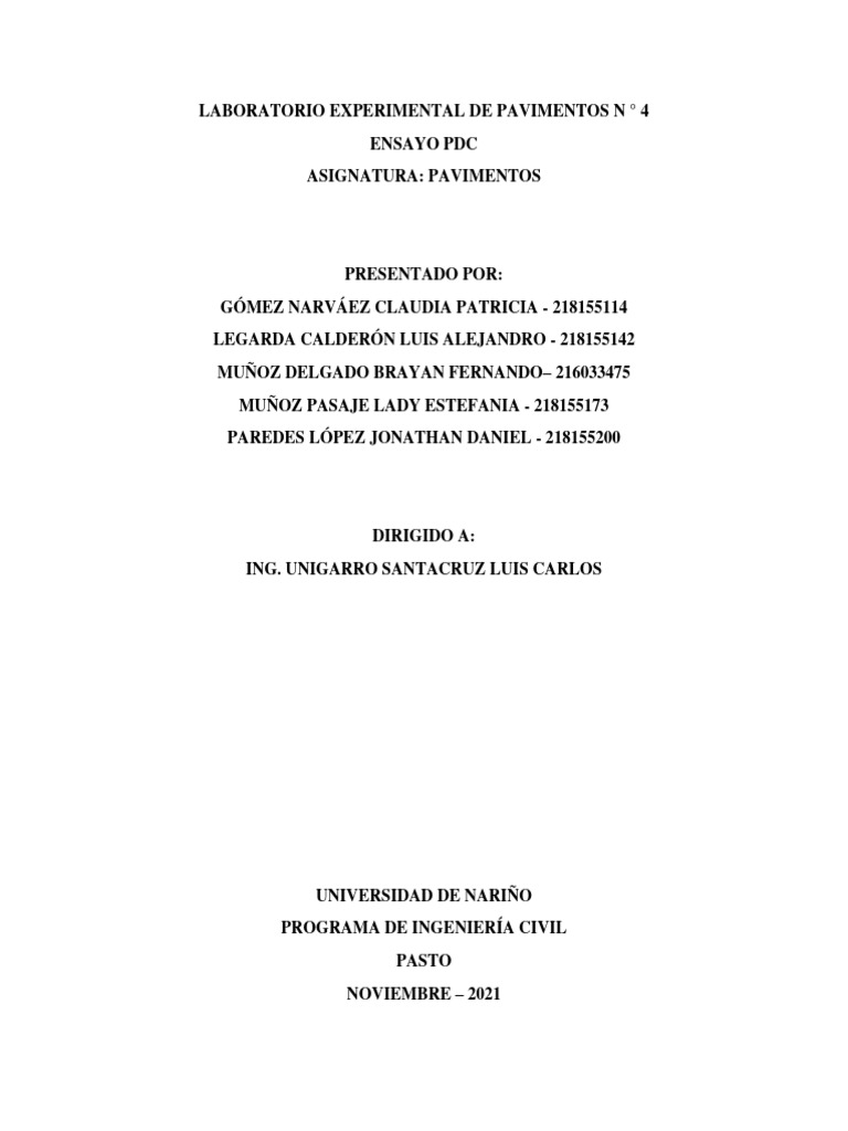 Ensayo de PDC, Lab 4 | PDF