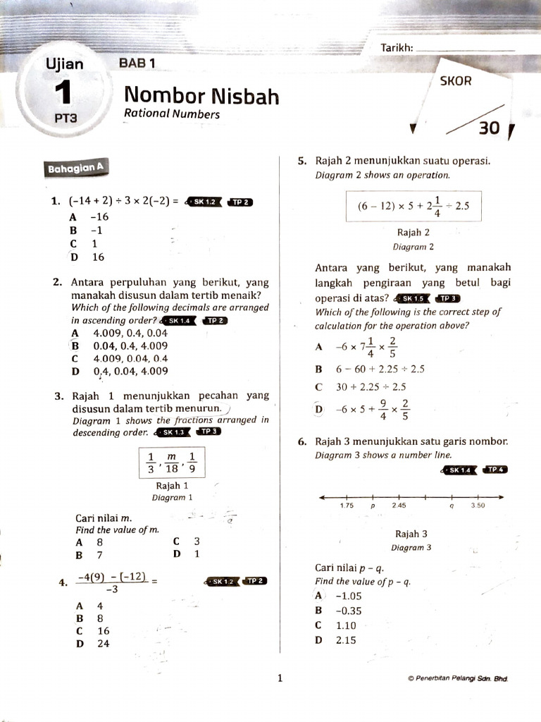 F1 Math Bab1 | PDF | Metode & Bahan Ajar