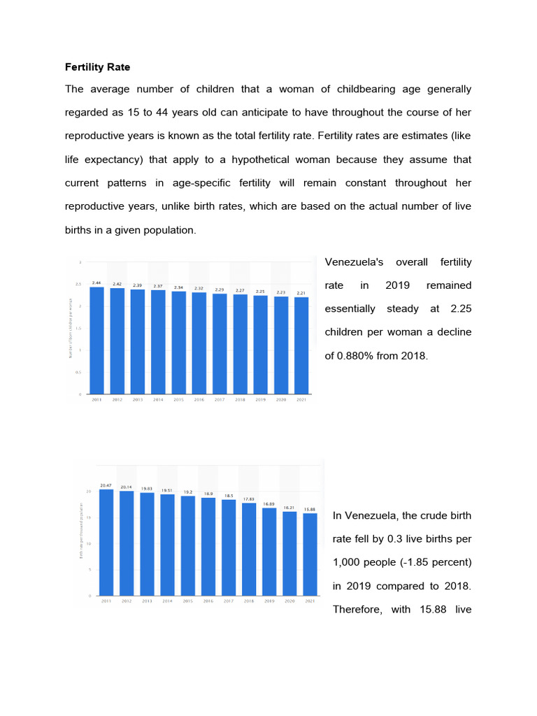 Venezuela | PDF | Life Expectancy | Total Fertility Rate