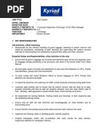 Concierge Bellman Daily Checklist | PDF