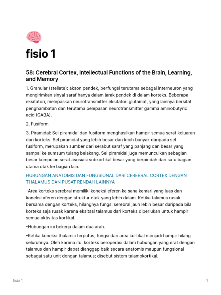Fisio 1 | PDF
