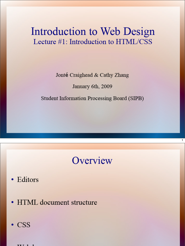 HTML | PDF | Html | Html Element