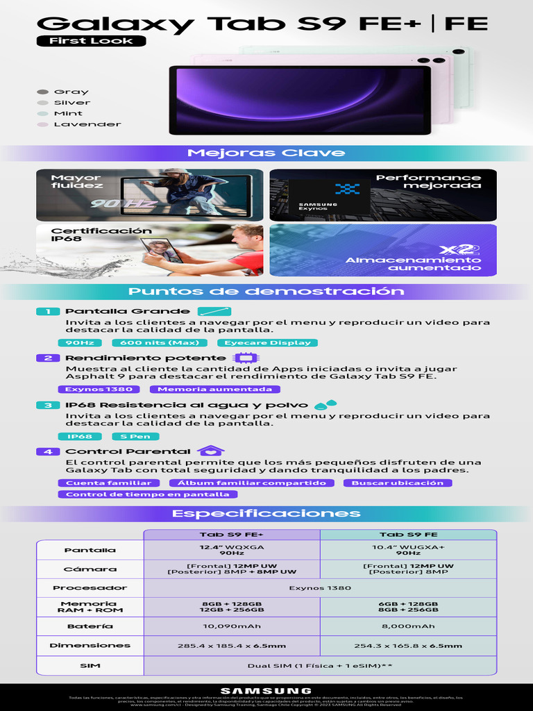 First Look Tab S9 FE - FE V2 | PDF | Teléfonos móviles | Informática