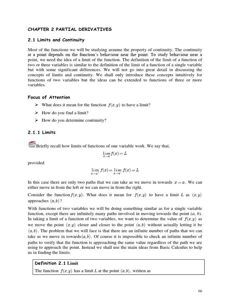 Chapter 2 | Download Free PDF | Derivative | Function (Mathematics)