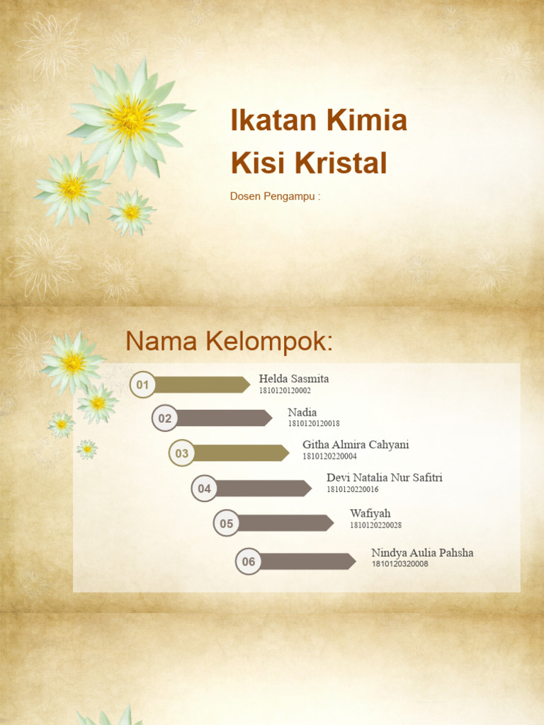 Abstract White Flowers PowerPoint Template | PDF | Multimedia | Imaging