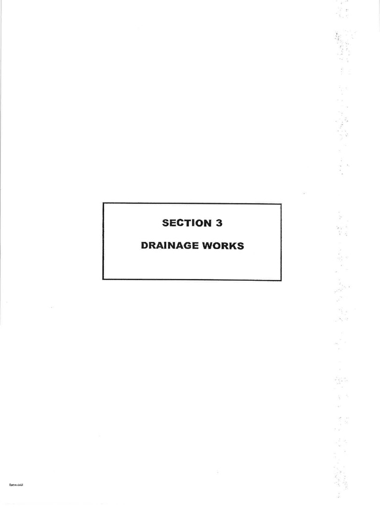 Section 3 - Drainage Works - 2013 | PDF