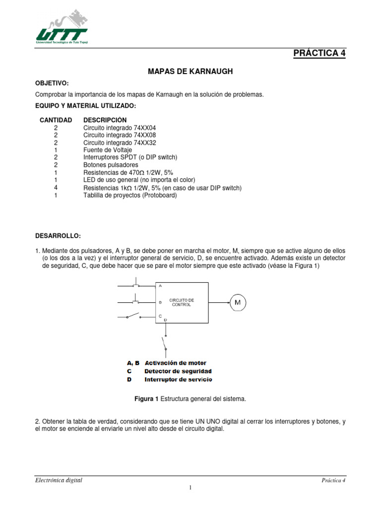 Practica 04 Mapas de Karnaugh | PDF