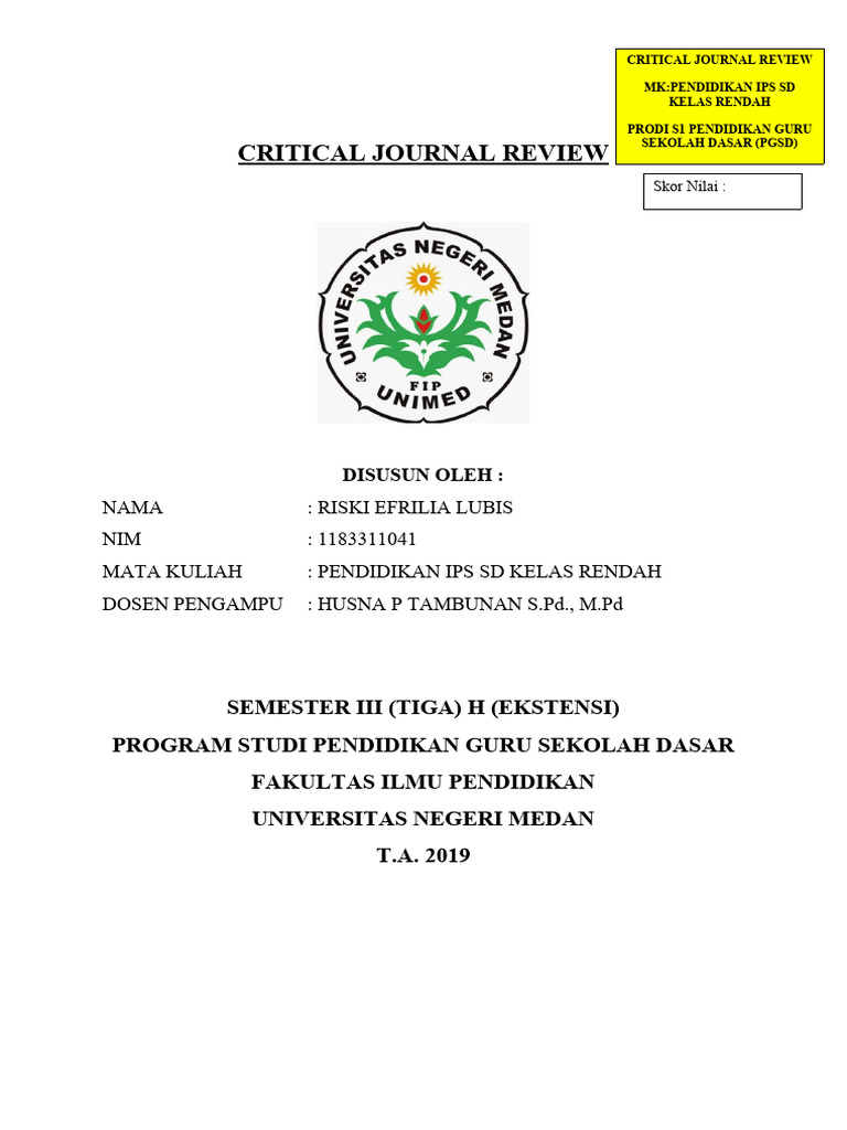 Critical Journal Report | PDF