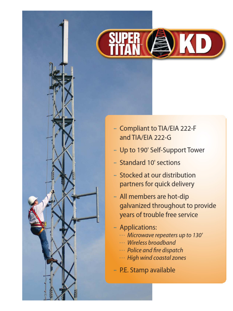 Trylon SuperTitan Towers | PDF | Antenna (Radio)