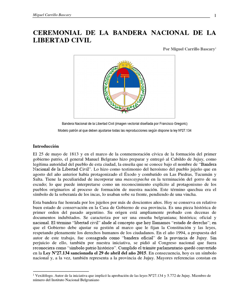 Ceremonial y Protocolo de La BNLC | PDF | Bandera