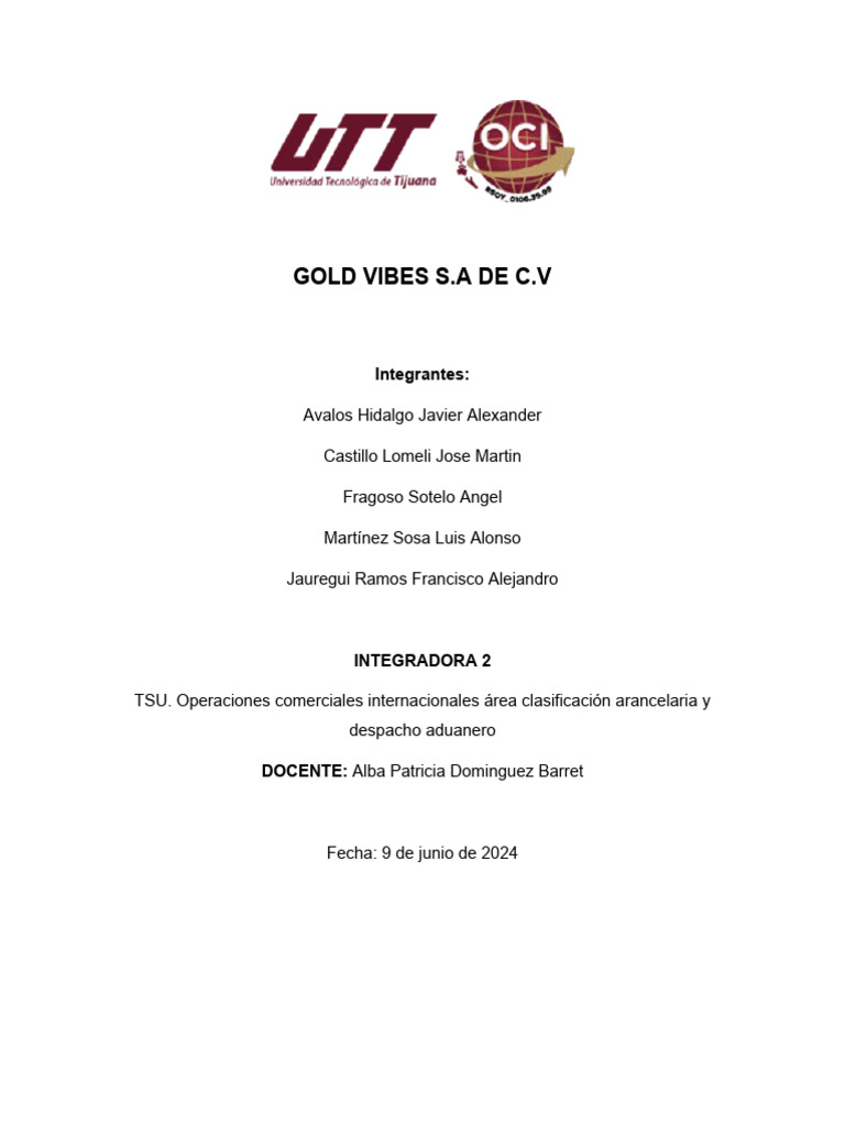 Integradora II 2 | PDF | Business | Mercado (economía)