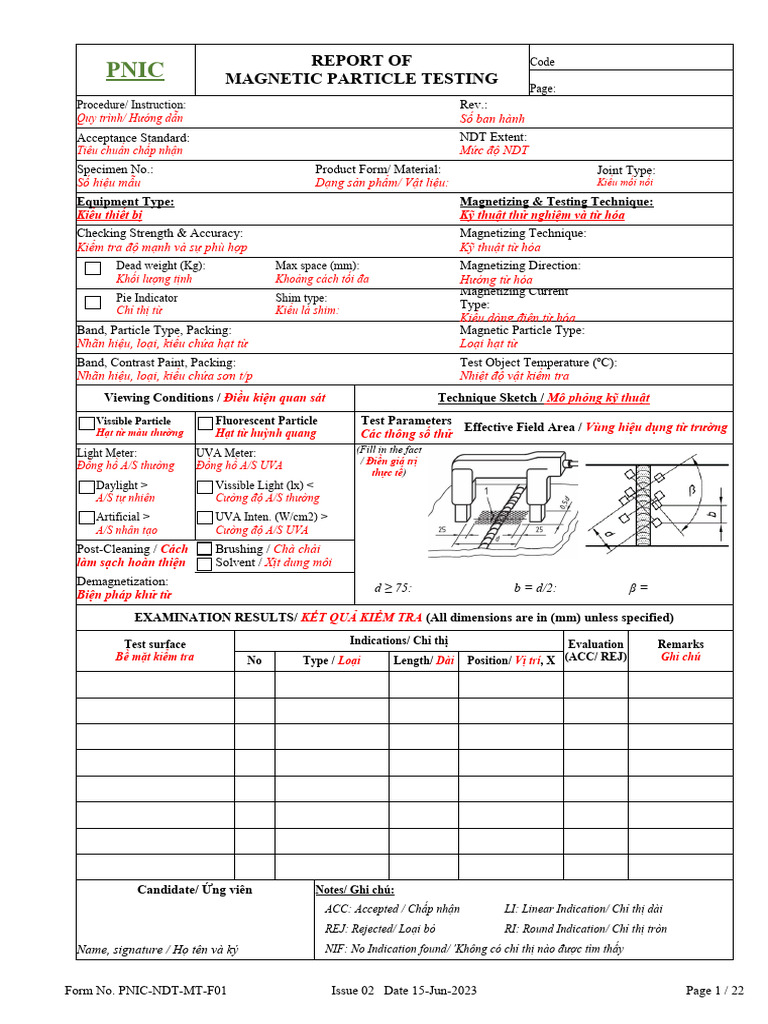 PNIC-MT Form | PDF