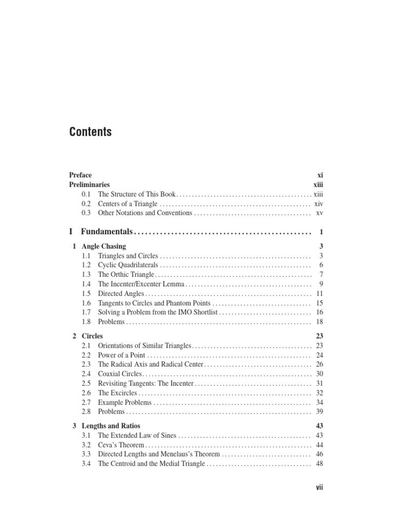 Egmo Toc | PDF | Geometry | Euclidean Geometry