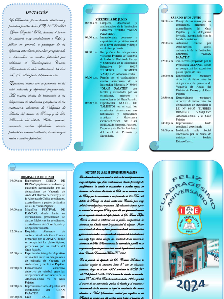 Programa Triptico | PDF