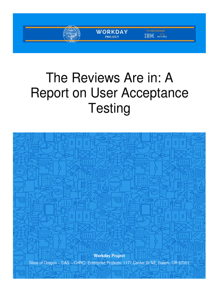 Workday Project User Acceptance Testing Report PDF | PDF | Usability ...