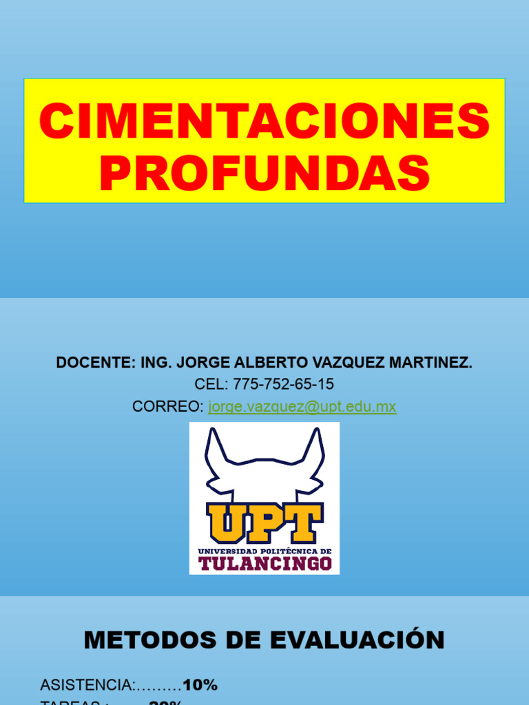 Cimentaciones Profundas | PDF | Fundación profunda | Ingeniero civil