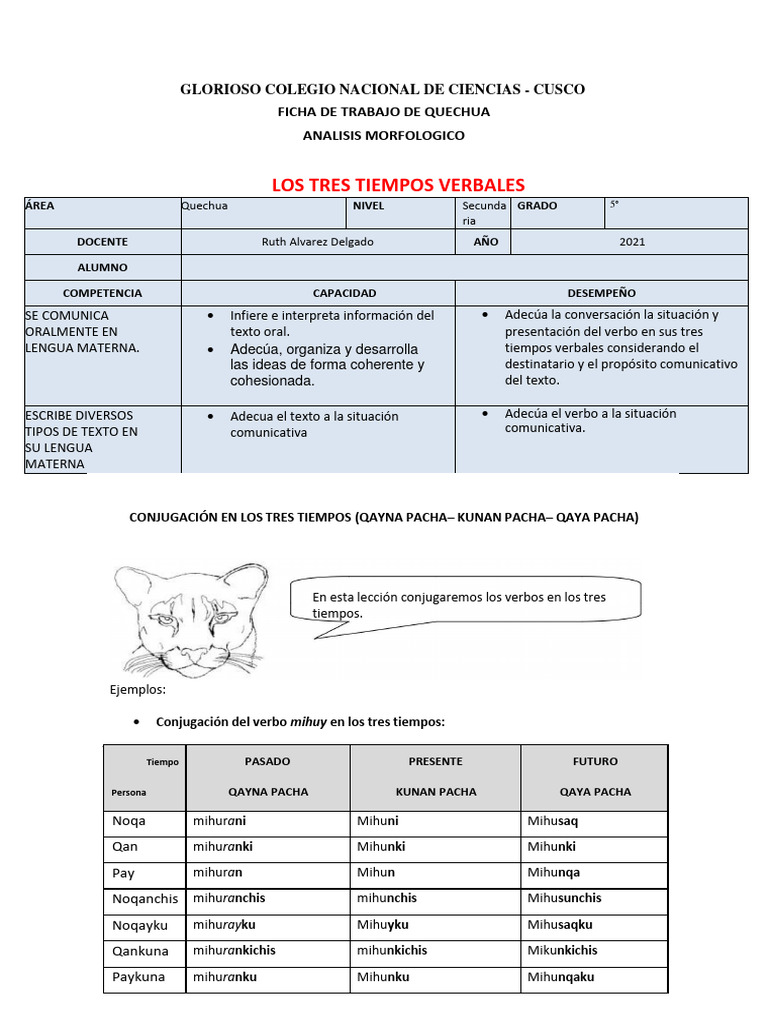 12 Tres Tiempos Verbales | PDF | Verbo | Conjugación gramatical