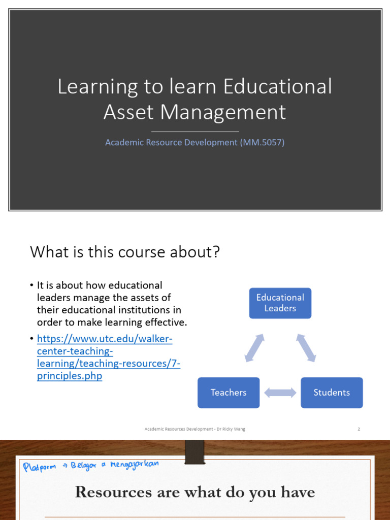Learning To Learn Educational Asset Management | PDF | Asset Management ...